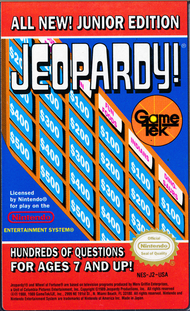 Jeopardy Junior Edition – Gaming Alexandria