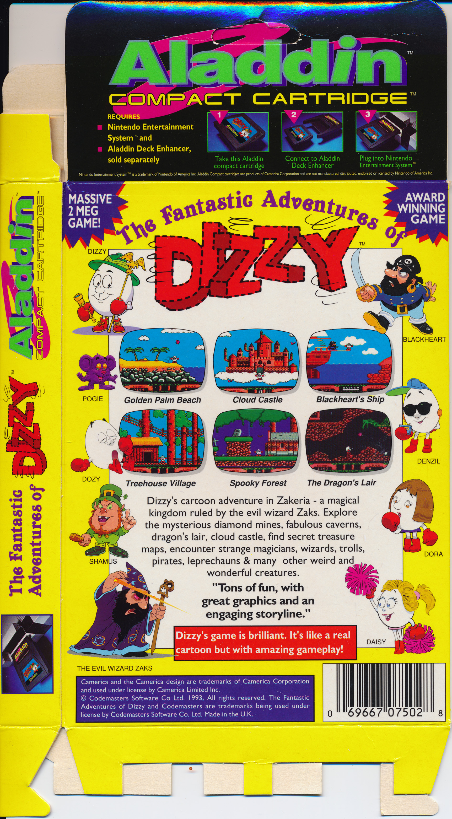 Fantastic Adventures of Dizzy, The (Aladdin Version) – Gaming Alexandria