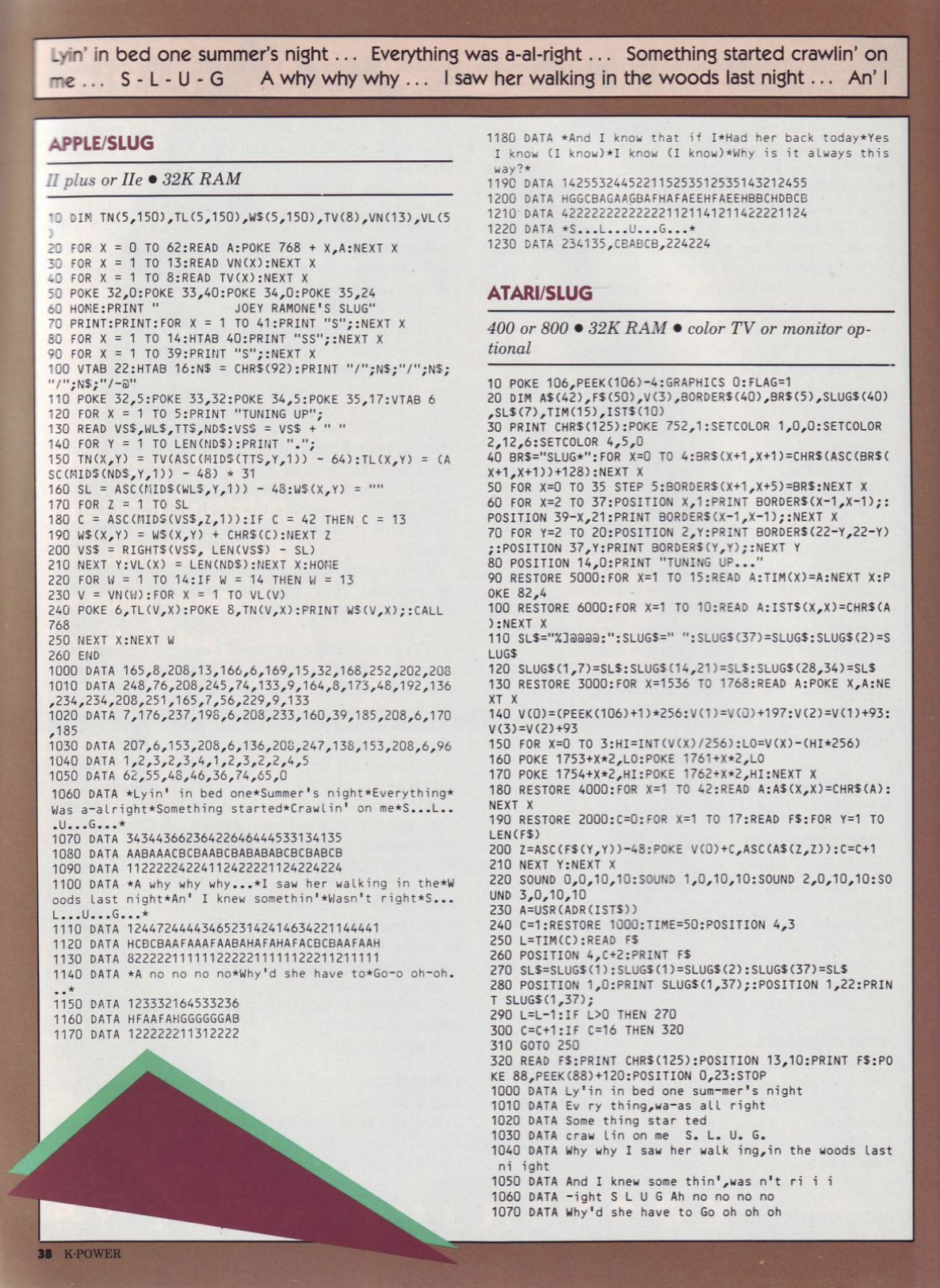 Slug (Joey Ramone) – Gaming Alexandria