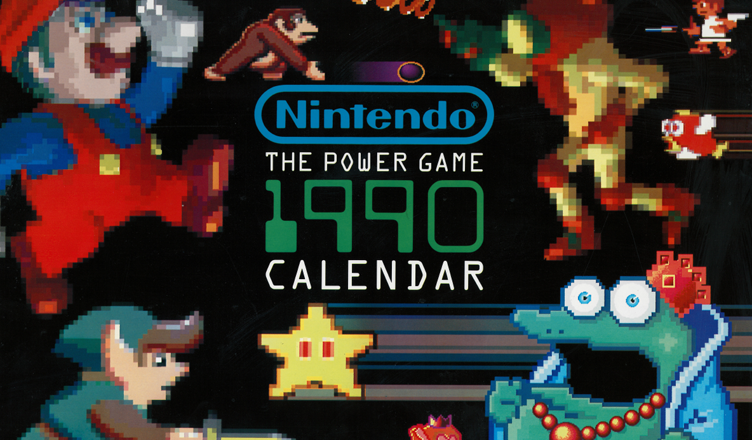 Nintendo The Power Game 1990 Calendar – Gaming Alexandria