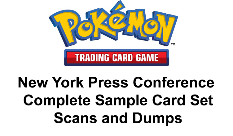 Pokemon-e TCG – New York Press Conference Complete Sample Card Set ...